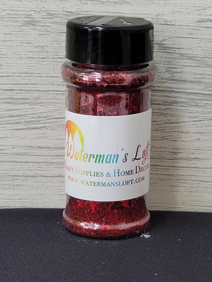 WATERMAN'S LOFT CHUNKY GLITTER - RUBY RED – Waterman's Loft