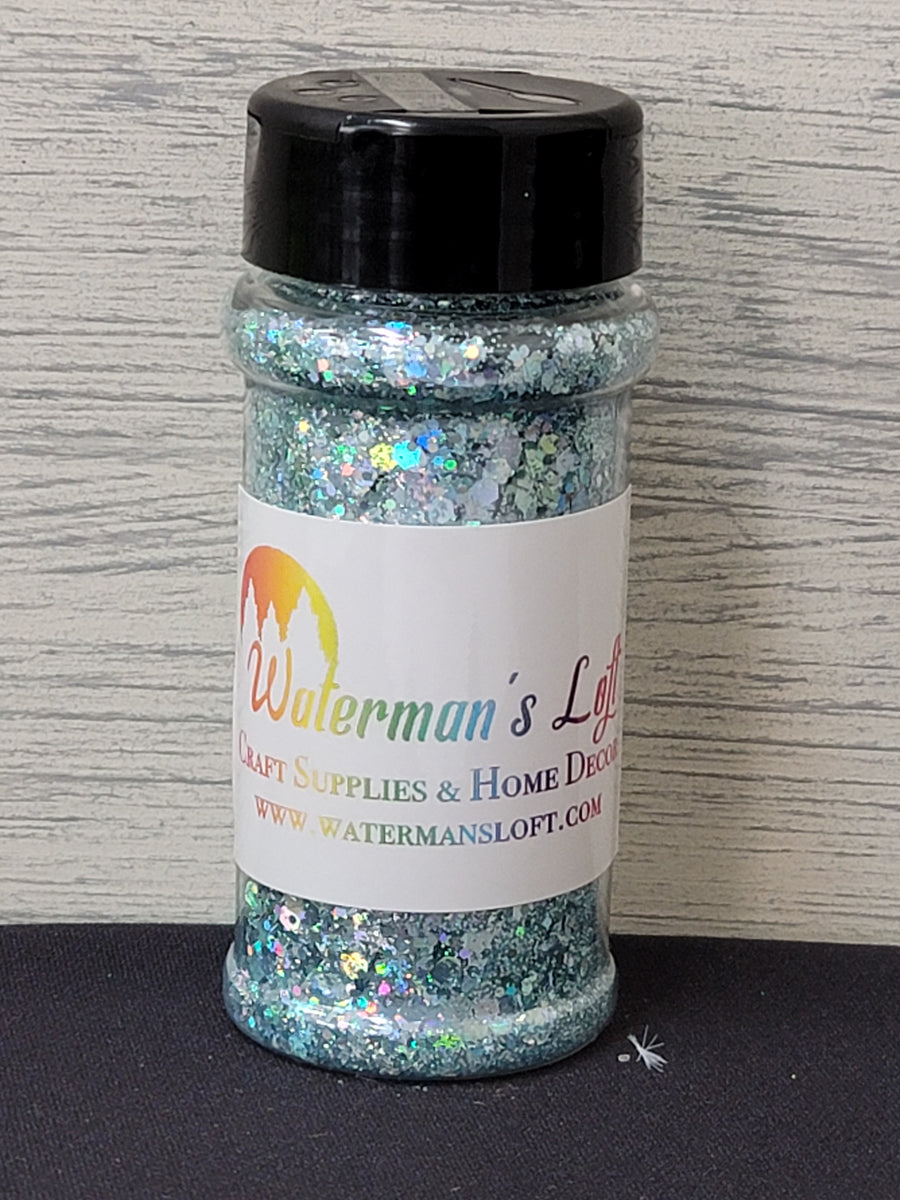 WATERMAN'S LOFT CHUNKY GLITTER - ICE BLUE – Waterman's Loft