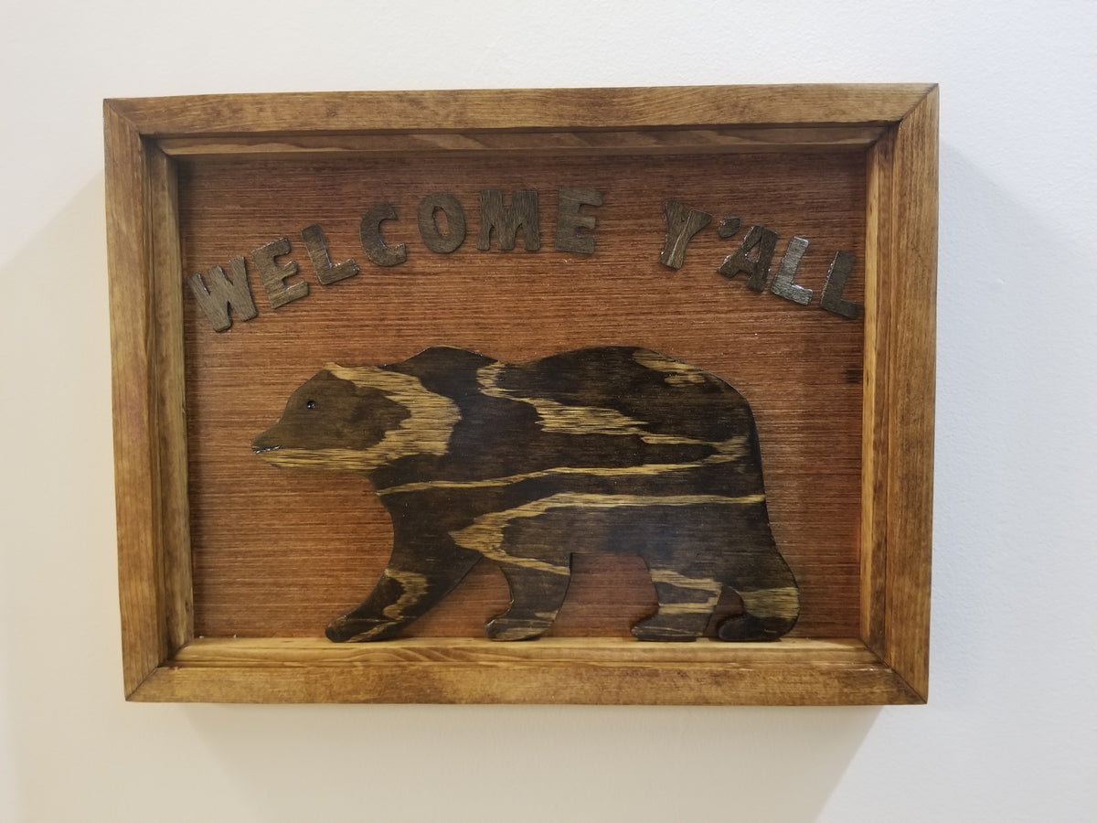 HAND CRAFTED WOOD BEAR – Waterman's Loft